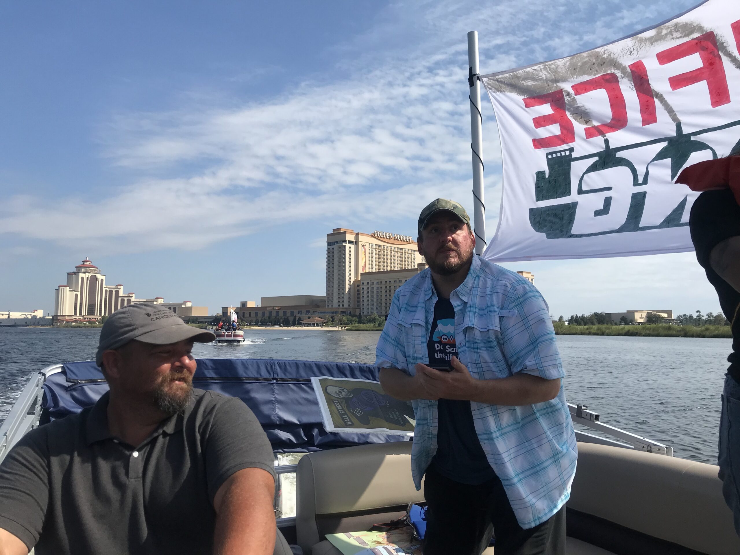 Fishermen, shrimpers stage boat convoy to protest methane refinery ...